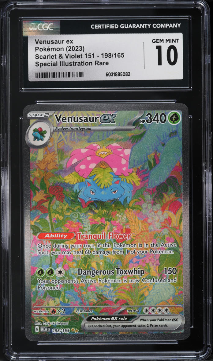 2025 Pokemon Scarlet & Violet 151 SIR Venusaur ex #198 CGC 10 GEM MINT on Fanatics Collect