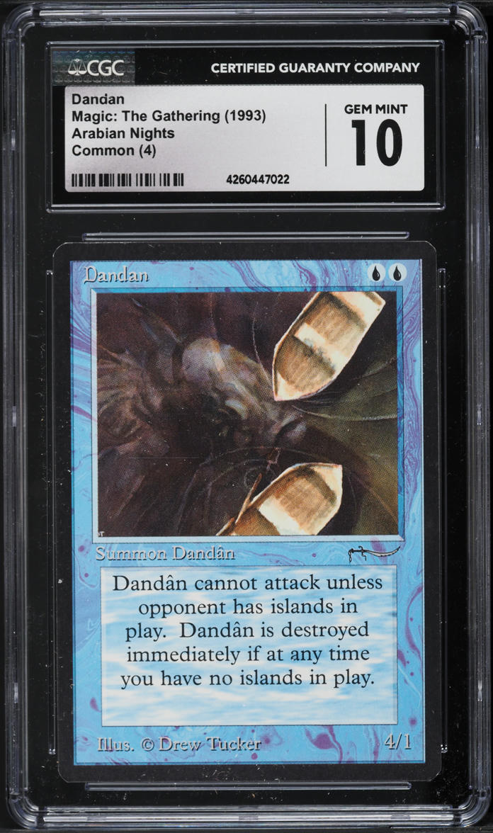 1993 Magic The Gathering MTG Arabian Nights Dandan CGC 10 GEM MINT on ...
