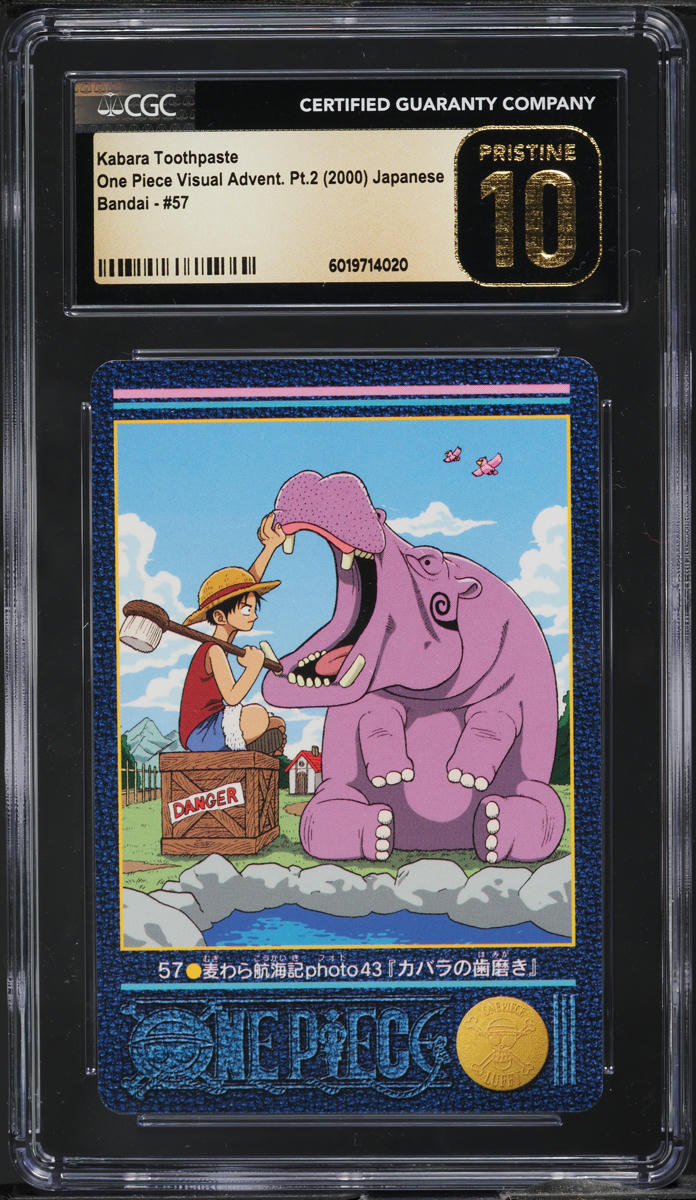 2000 One Piece Japanese Visual Adventure 2 Kabara Toothpaste #57 CGC 10 ...