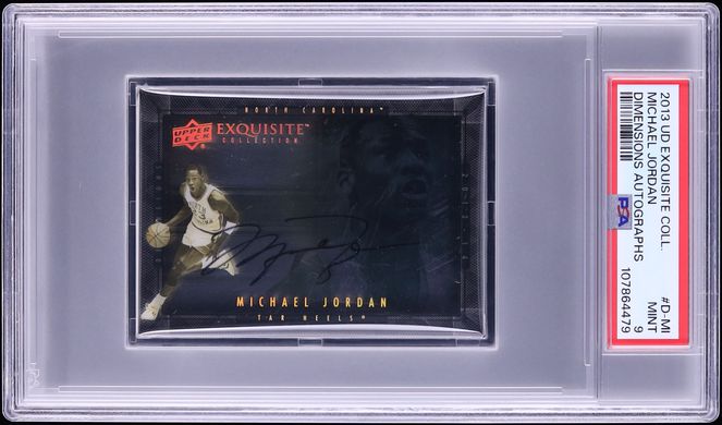 2013 Exquisite Collection Dimensions Michael Jordan AUTO #D-MI PSA 9 ...