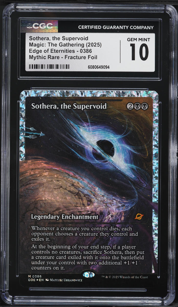 2025 MTG Edge Of Eternities Fracture Foil Sothera The Supervoid CGC 10 ...