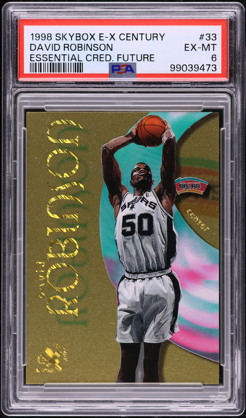1998 Skybox E-X Century Essential Credentials Future David Robinson /58 ...