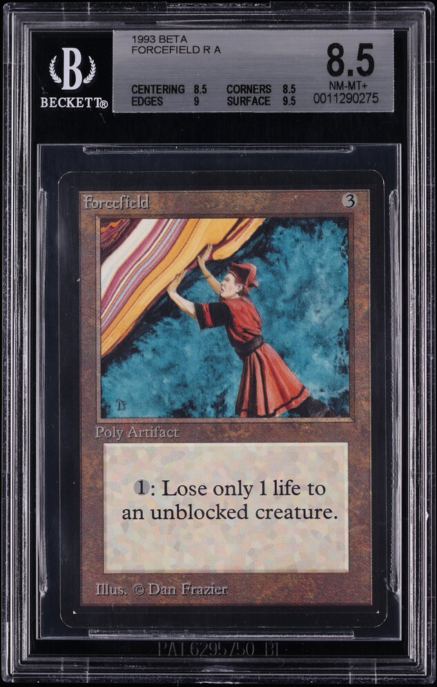 1993 Magic The Gathering MTG Beta Forcefield BGS 8.5 NM-MT+ on Fanatics ...