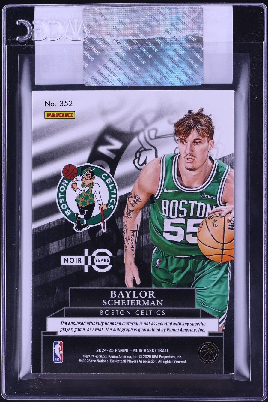 2024 Panini Noir Color Baylor Scheierman ROOKIE PATCH AUTO /99 #352 CGC ...