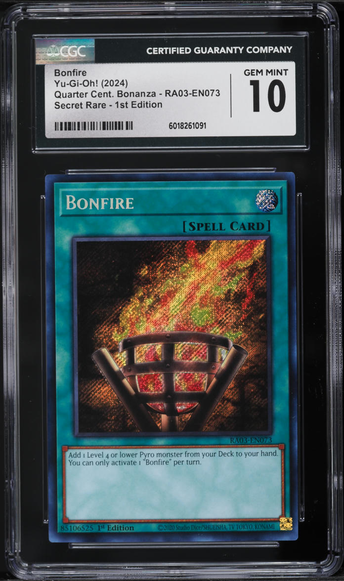 2024 Yu-Gi-Oh! Quarter Century Bonanza 1st Edition Bonfire #RA03-EN073 ...