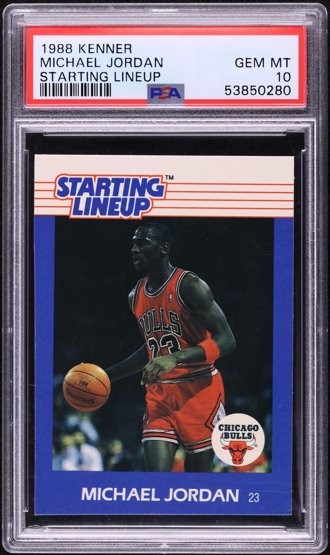 1988 Kenner Starting Lineup Michael Jordan PSA 10 GEM MINT on Fanatics ...