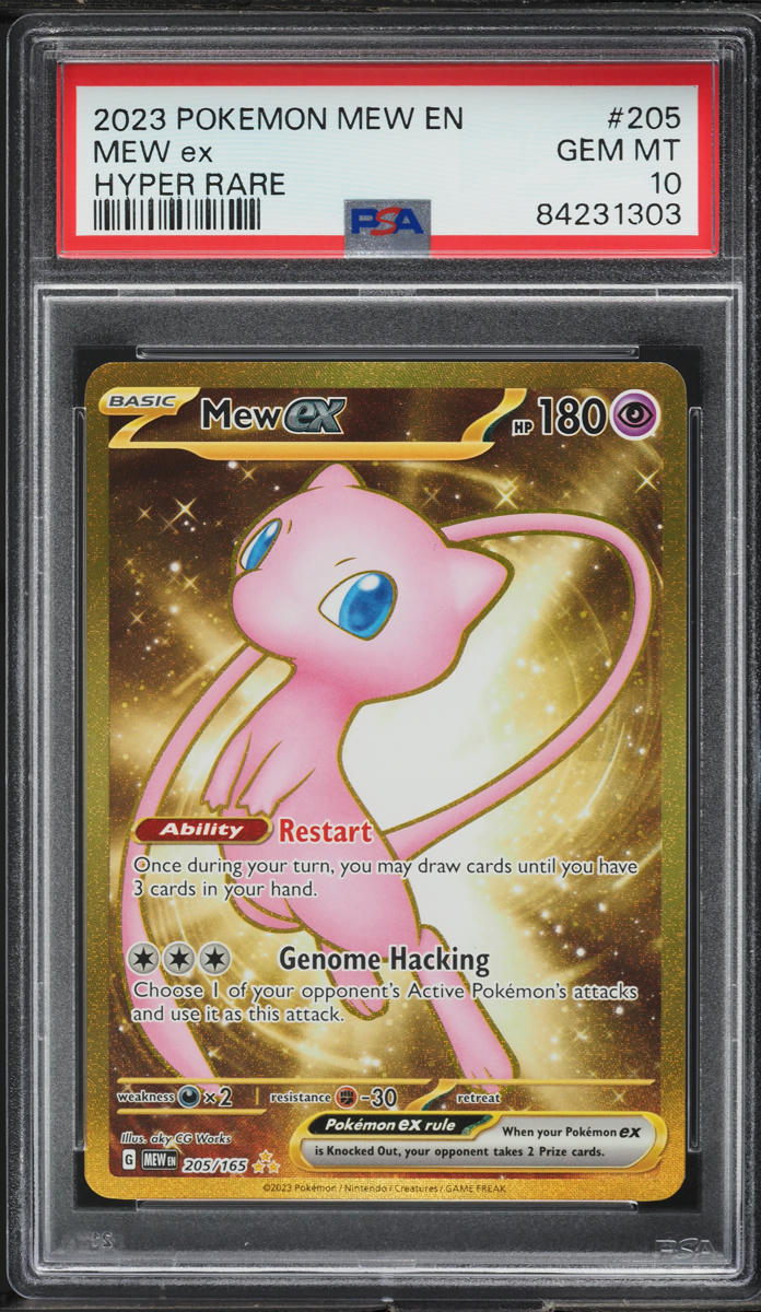 2023 Pokemon Scarlet & Violet 151 Hyper Rare Mew ex #205 PSA 10 GEM ...