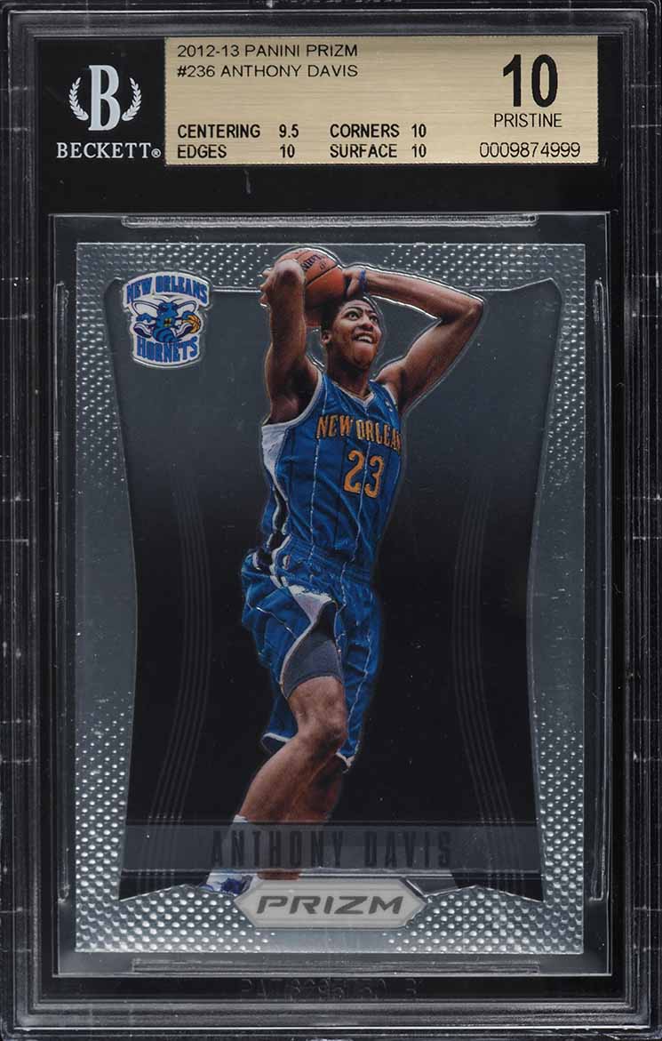 2012 Panini Prizm Anthony Davis ROOKIE #236 BGS 10 PRISTINE on Fanatics ...