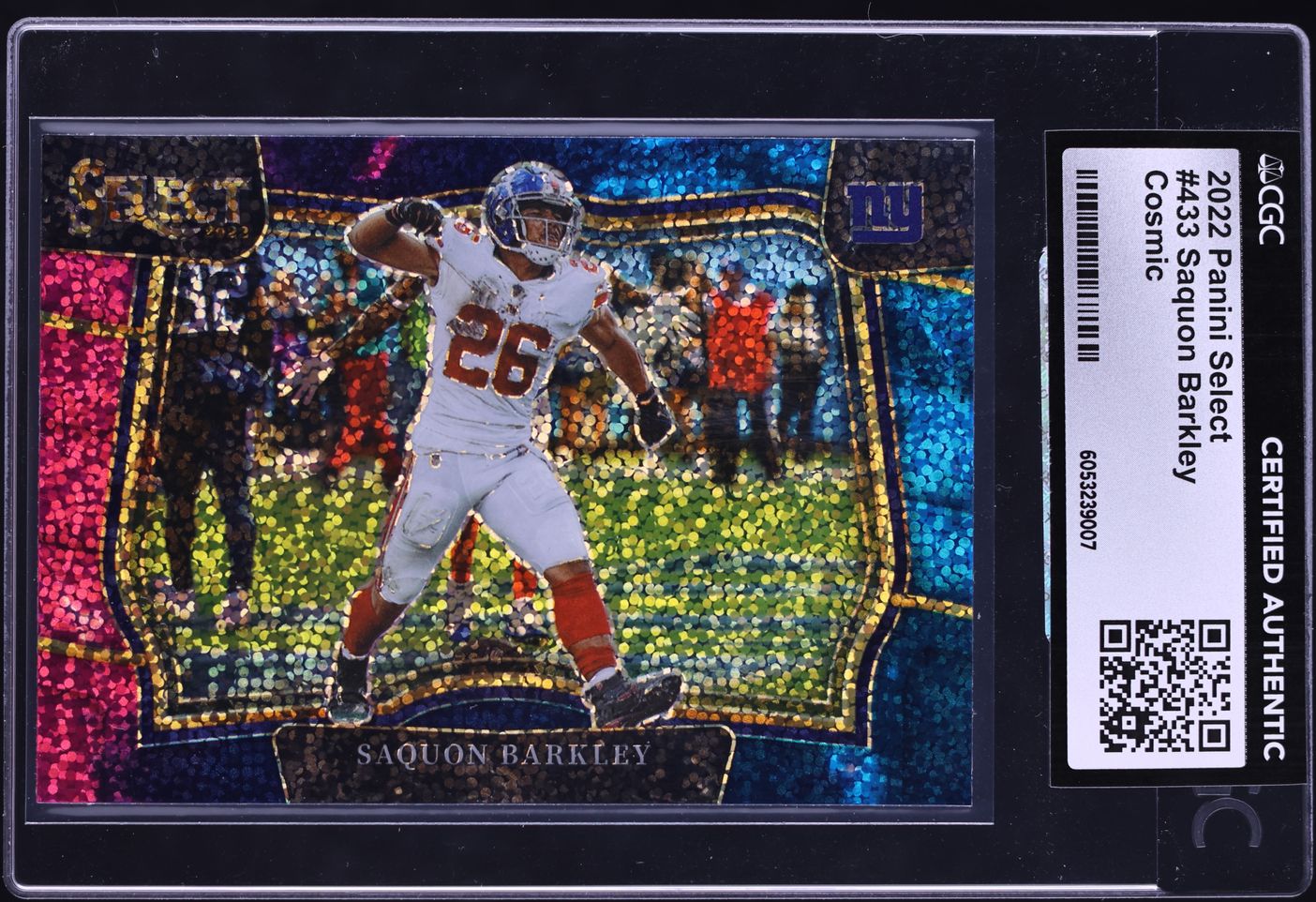 2022 Select Field Level Cosmic Saquon Barkley #433 CGC AUTH on Fanatics ...