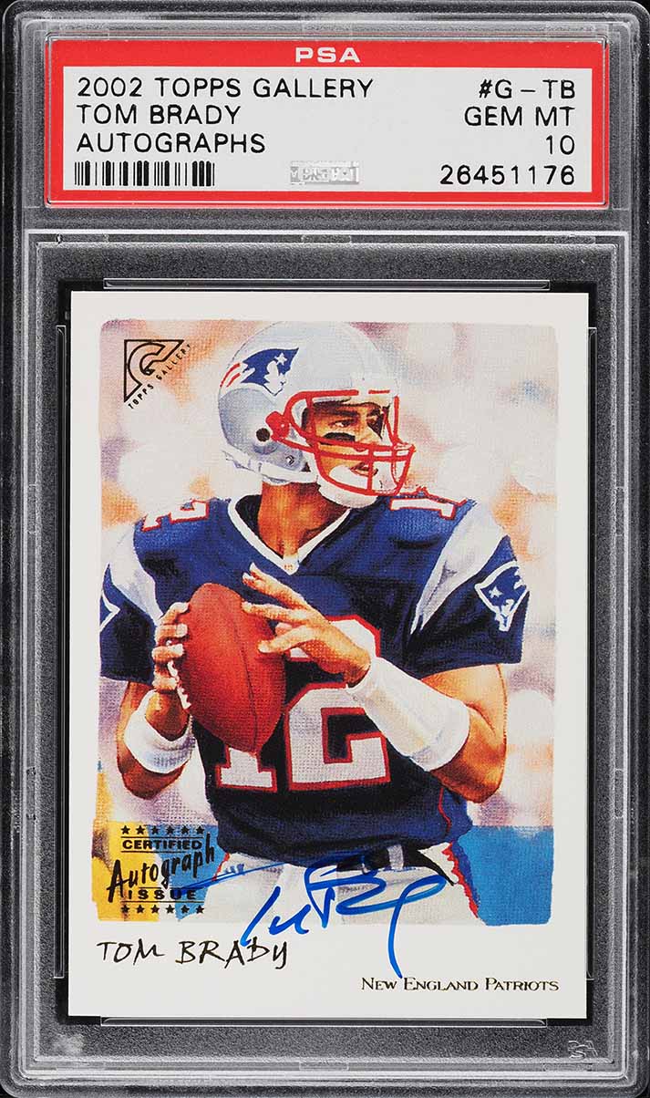 2002 Topps Gallery Tom Brady AUTO #G-TB PSA 10 GEM MINT on Fanatics Collect