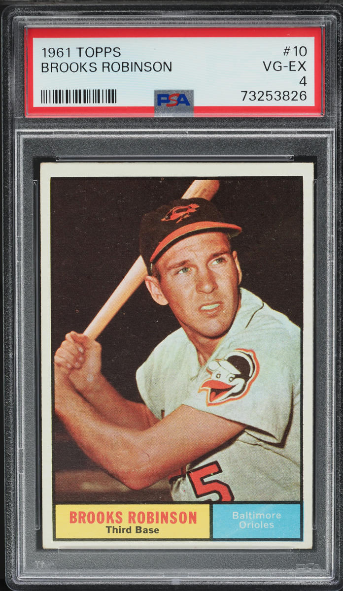 1961 Topps Brooks Robinson #10 PSA 4 VGEX on Fanatics Collect