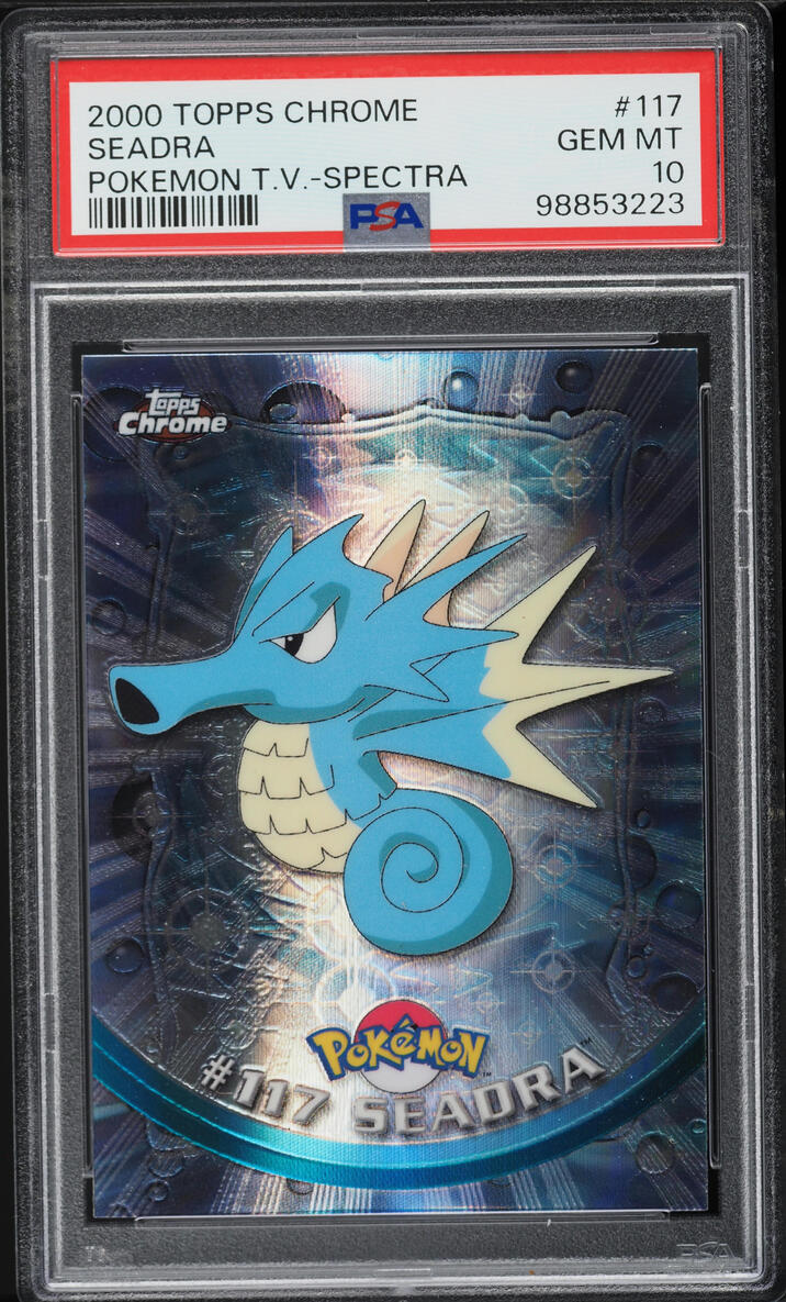 2000 Topps Chrome Pokemon Series 2 Spectra Seadra #117 PSA 10 GEM MINT on Fanatics Collect