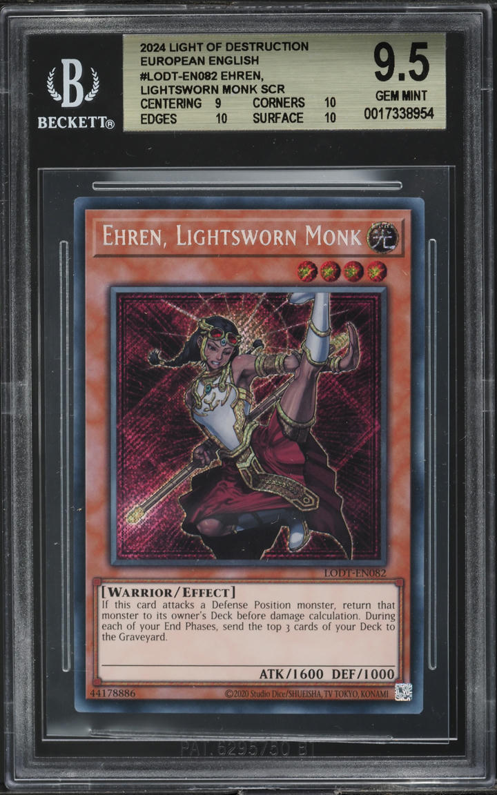 2024 Yu-Gi-Oh! Light Of Destruction Ehren, Lightsworn Monk #LODT-EN082 ...
