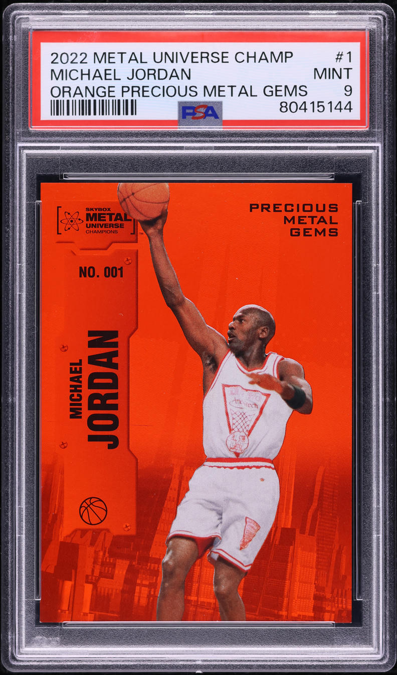2022 Metal Universe Precious Metal Gems PMG Orange Michael Jordan /25 ...