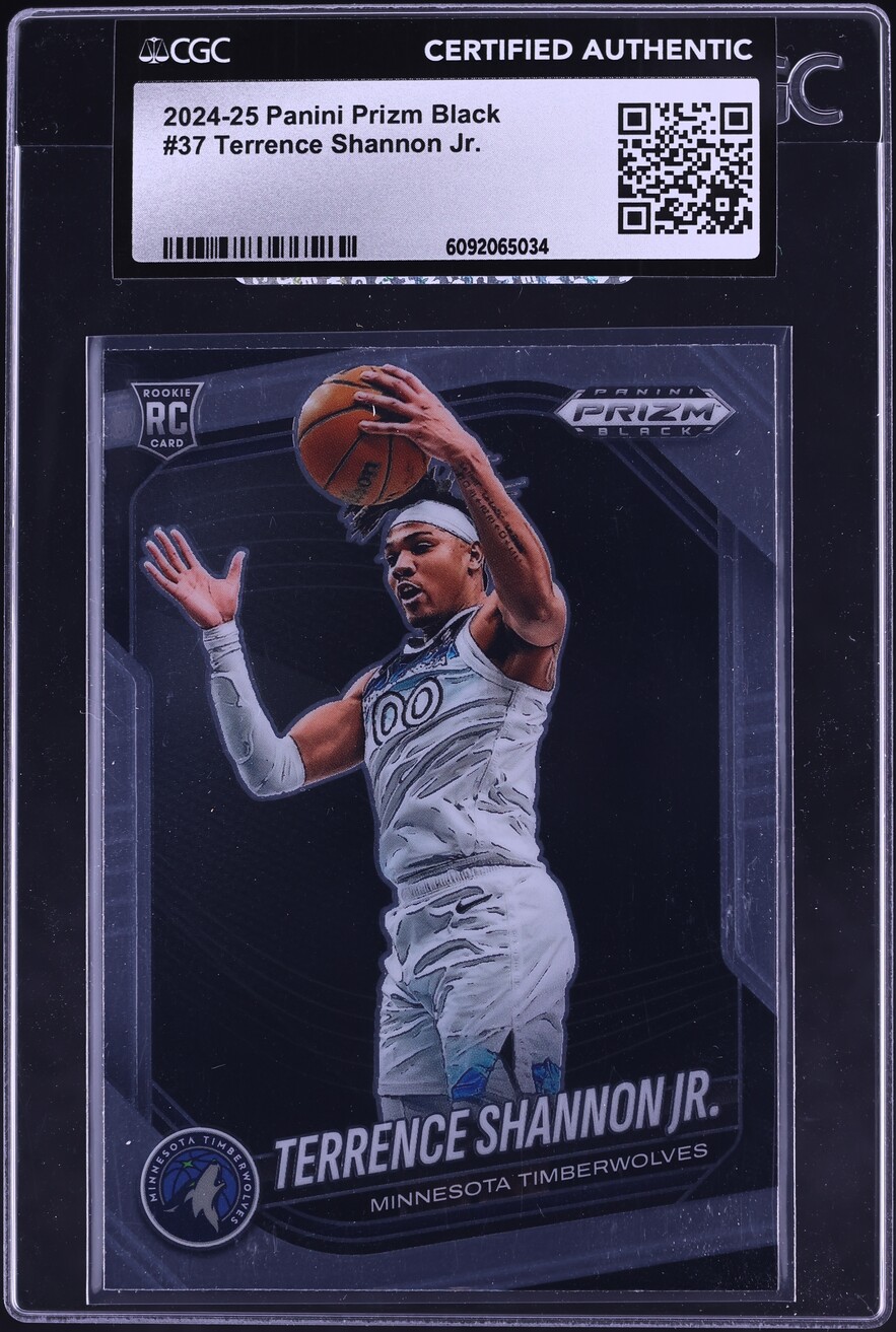 2024 Panini Prizm Black Terrence Shannon Jr. ROOKIE #37 CGC AUTH on ...