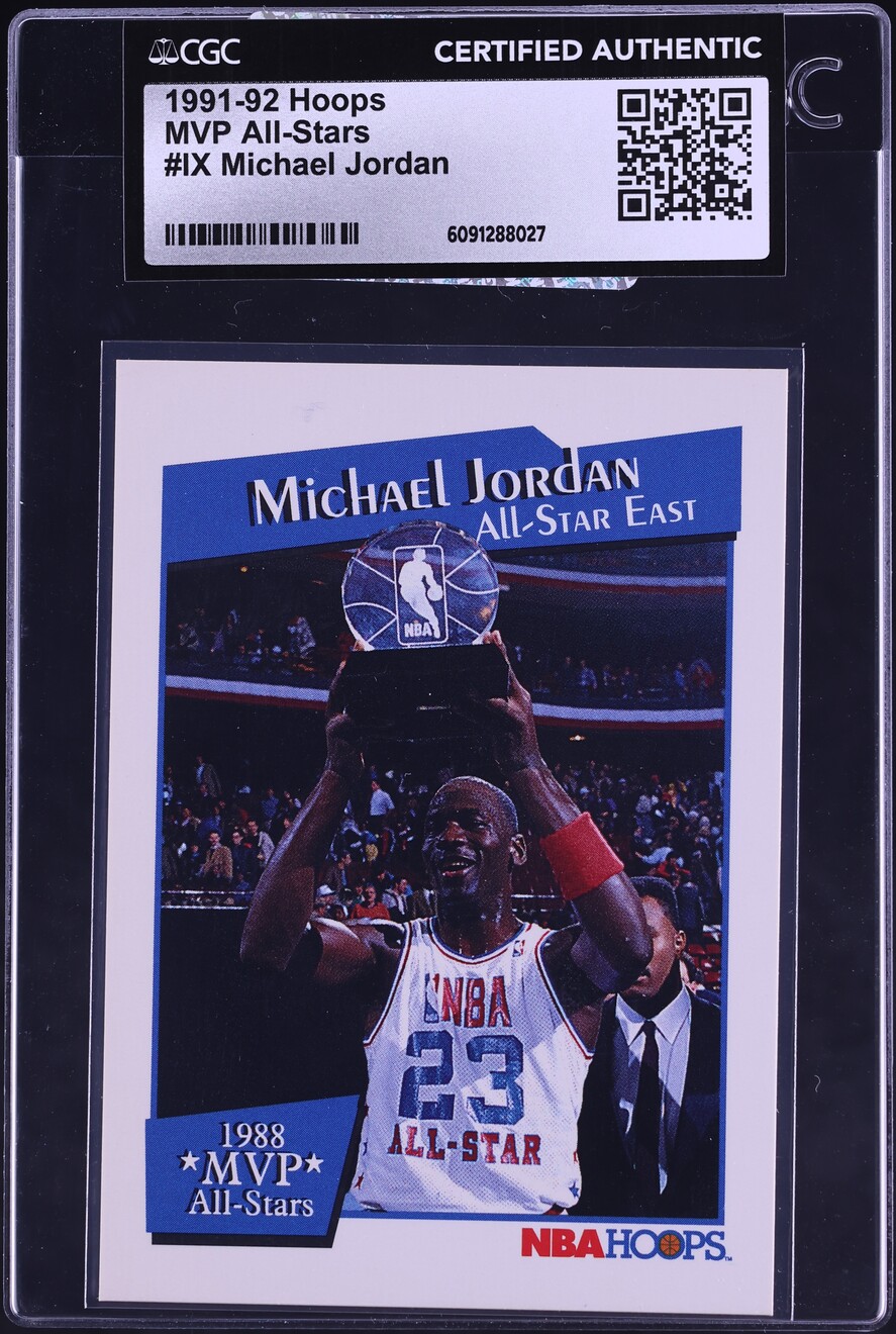 1991 Hoops MVP All-Stars Michael Jordan #IX CGC AUTH on Fanatics Collect