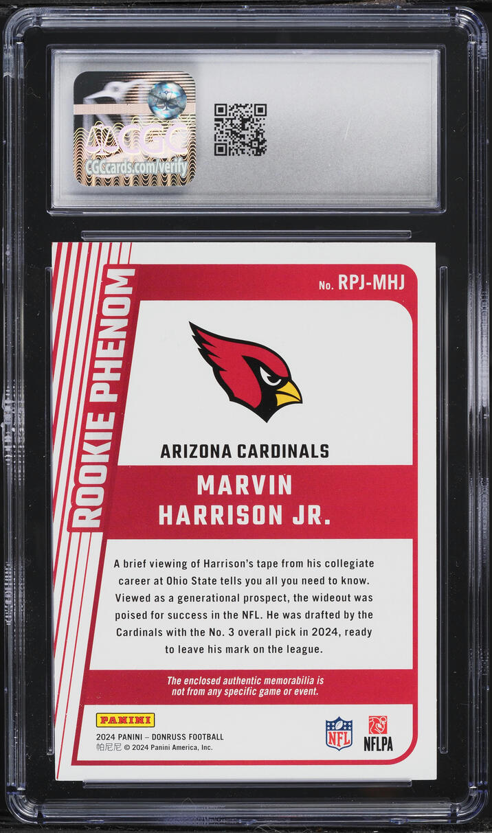 2024 Donruss Phenom Jerseys Marvin Harrison Jr. ROOKIE PATCH #RPJ-MHJ ...