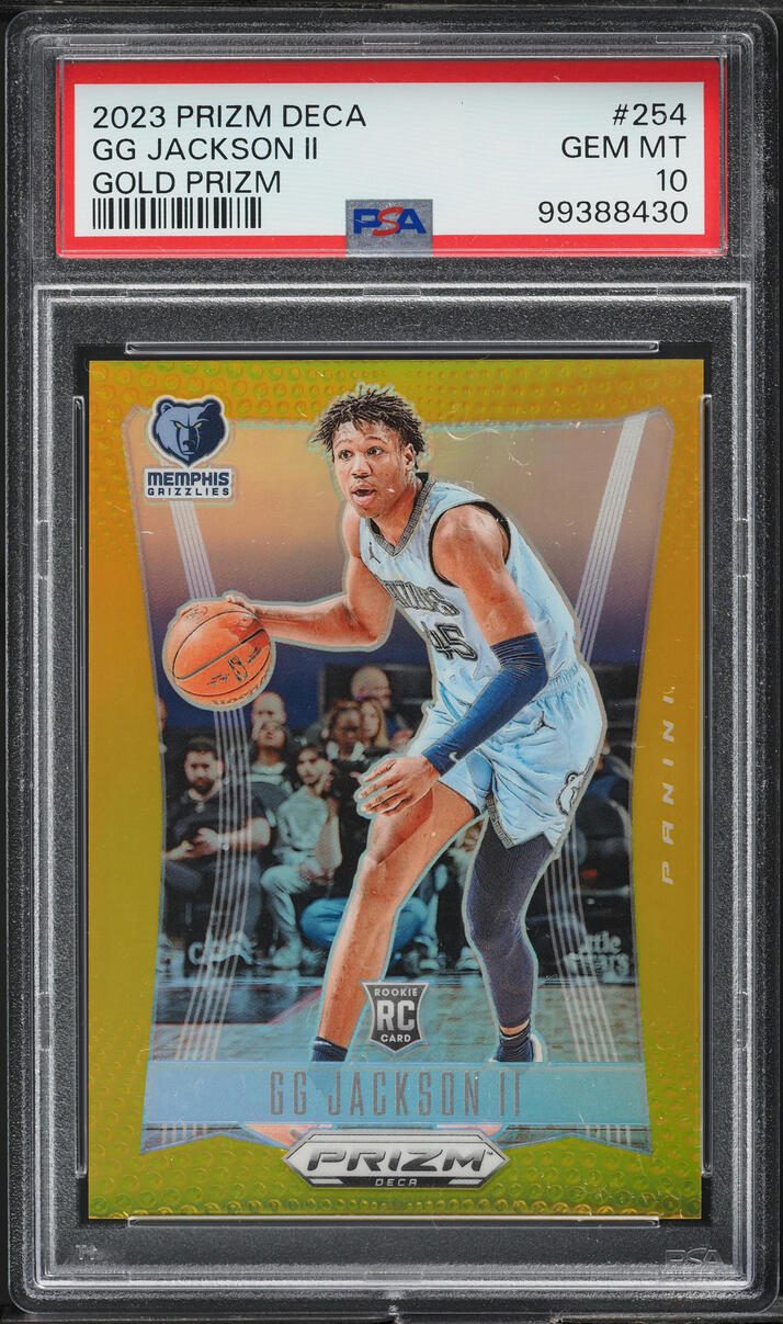 2023 Panini Prizm Deca Gold Prizm GG Jackson II ROOKIE 1/10 #254 PSA 10 ...