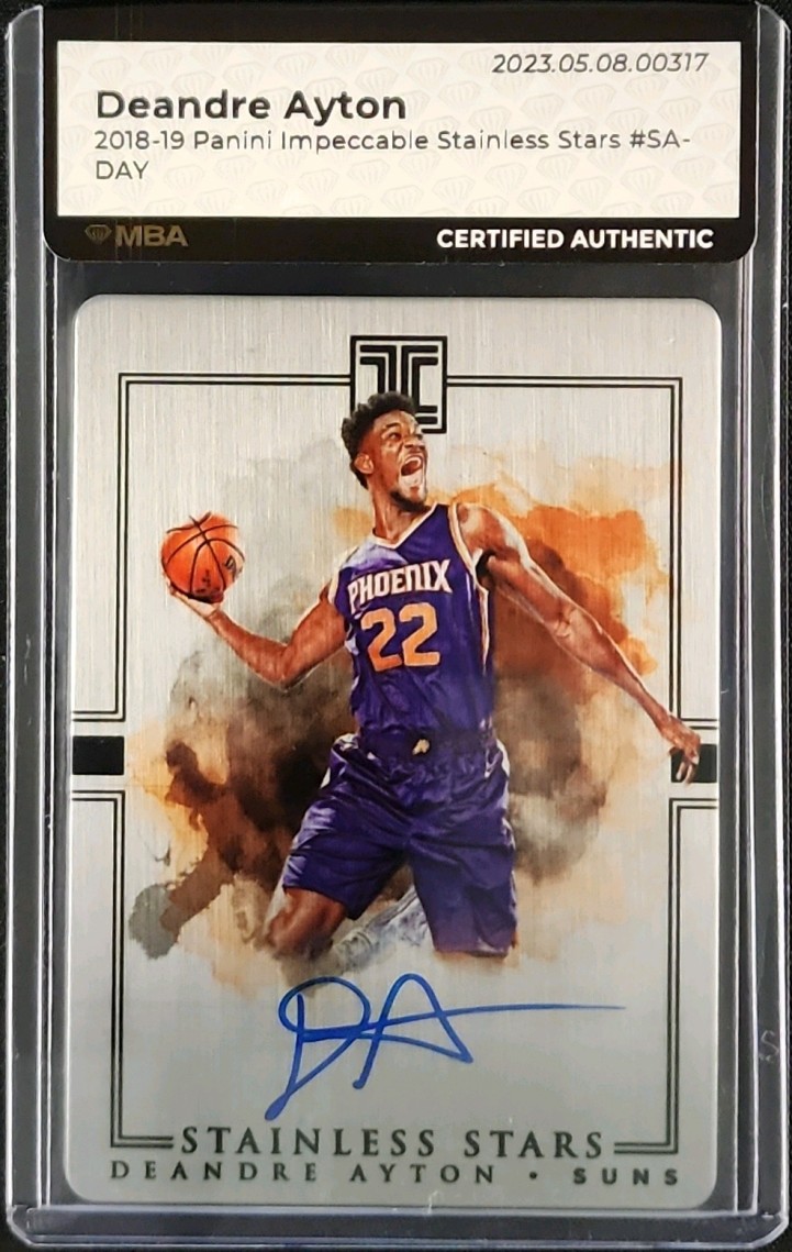 2018 Panini Impeccable Stainless Stars DeAndre Ayton ROOKIE AUTO 1/99 ...