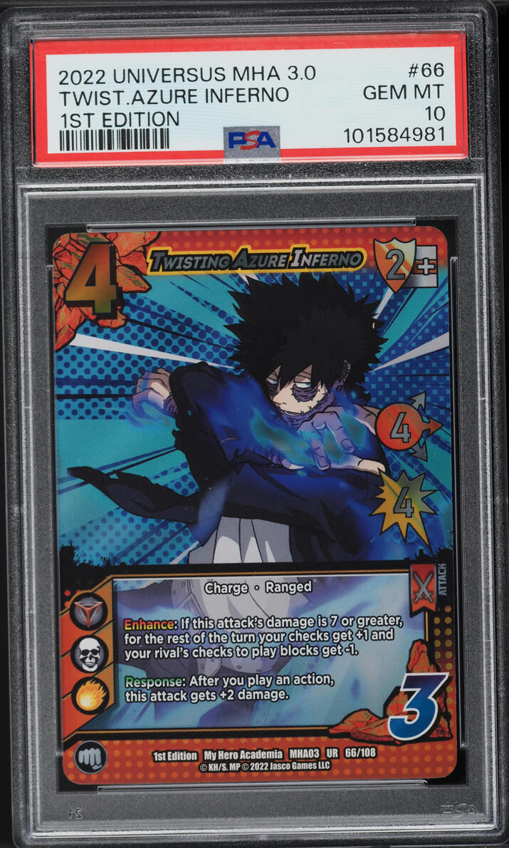 2022 Universus My Hero Academia Series 3 1st Ed Twisting Azure Inferno ...