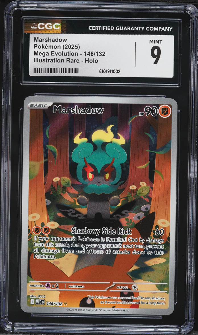 2025 Pokemon Mega Evolution IR Marshadow #146 CGC 9 MINT on Fanatics ...