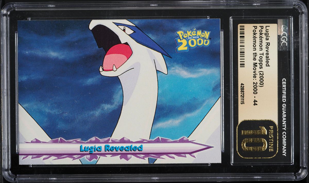 2000 Topps Pokemon The Movie: 2000 Lugia Revealed #44 CGC 10 PRISTINE ...