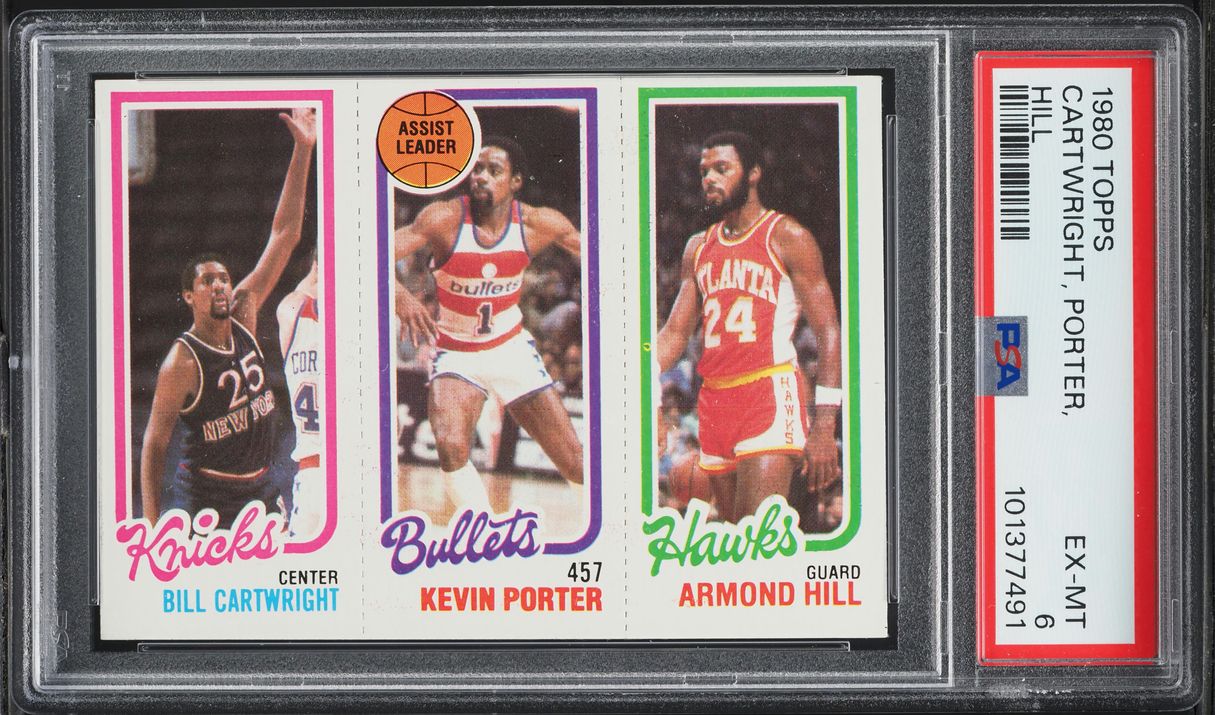 1980 Topps Basketball Bill Cartwright Kevin Porter Armond Hill PSA 6 ...