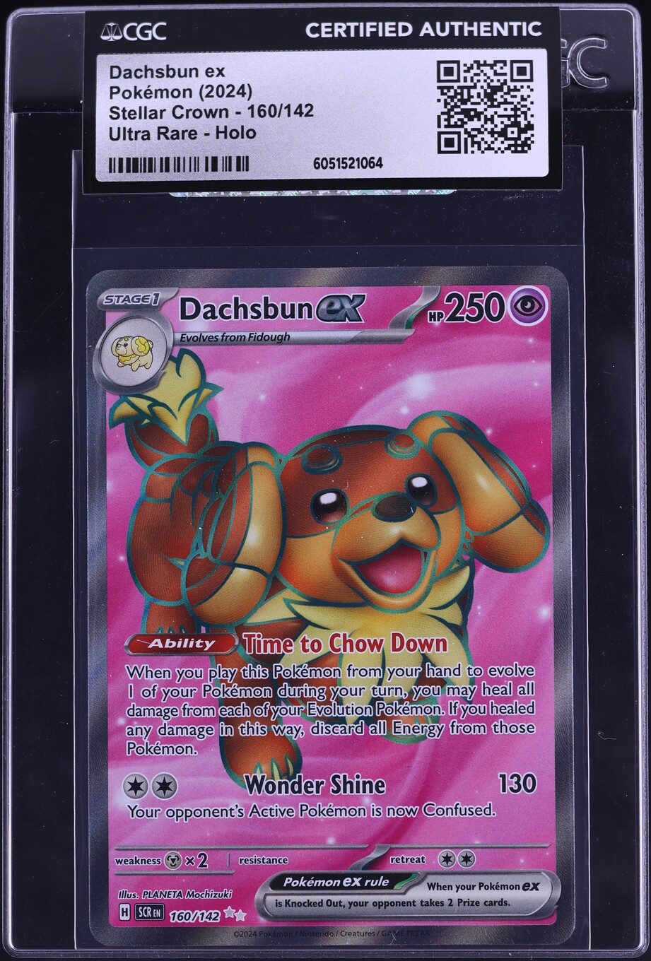 2024 Pokemon Scarlet & Violet Stellar Crown Full Art Dachsbun ex #160 ...