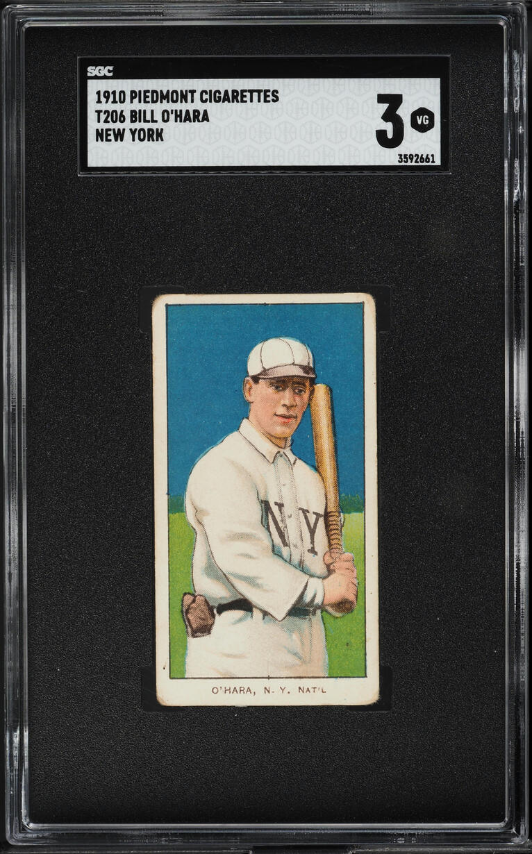 1909-11 T206 Bill O'Hara NEW YORK SGC 3 VG on Fanatics Collect