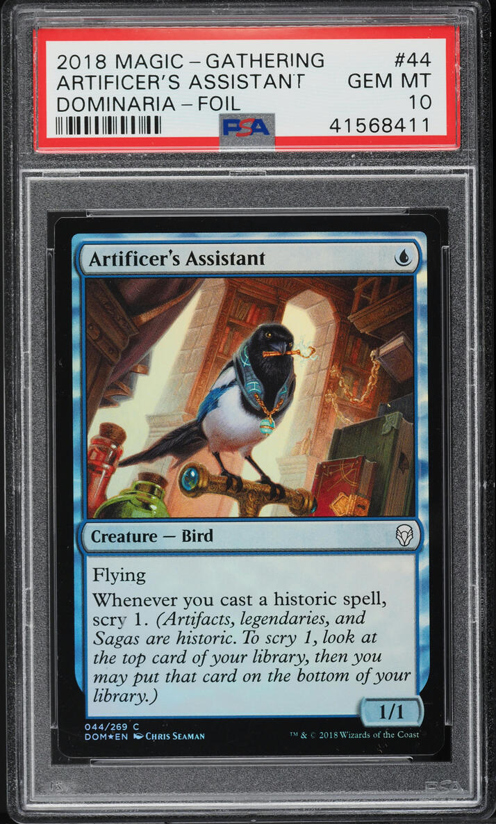 2018 Magic The Gathering MTG Dominaria Foil Artificer's Assistant #44 ...