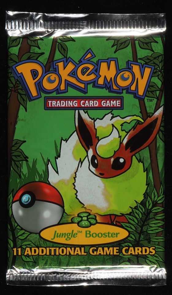 1999 Pokemon Jungle Booster Pack Flareon Art on Fanatics Collect