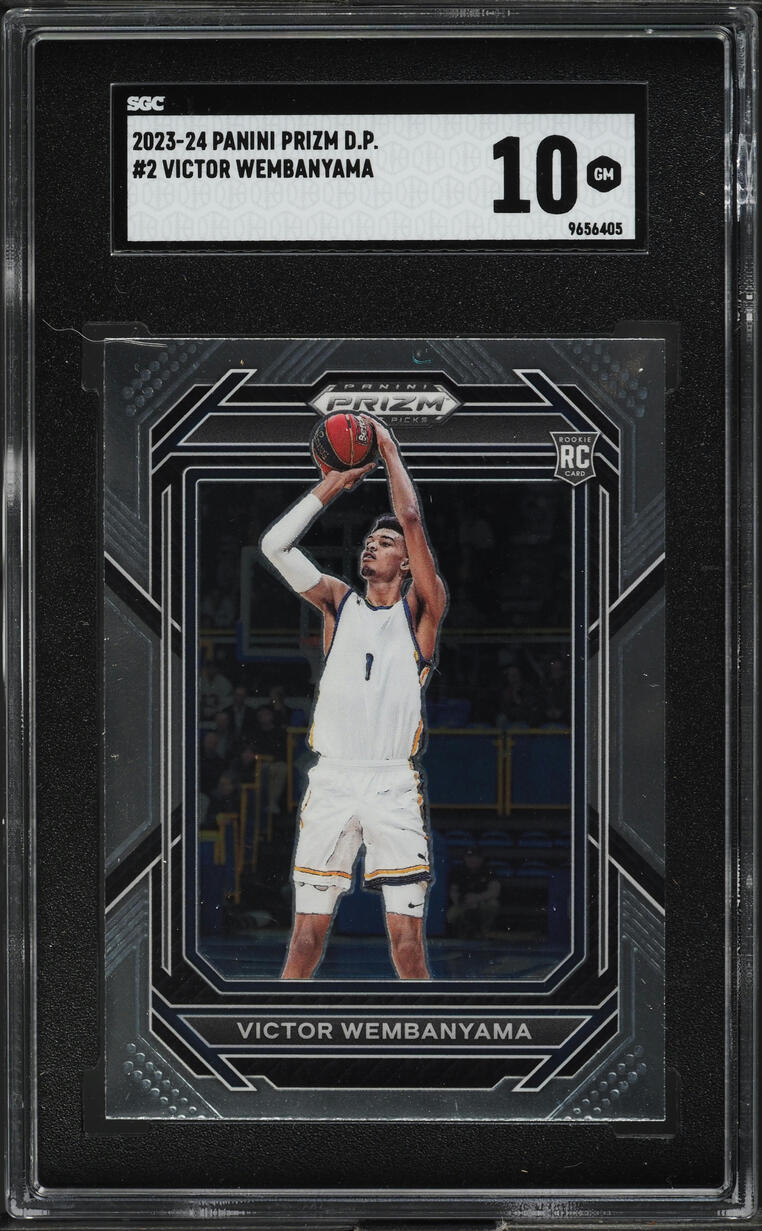 2023 Panini Prizm Draft Picks Victor Wembanyama ROOKIE #2 SGC 10 GEM MINT on Fanatics Collect