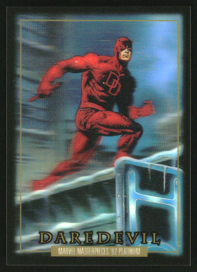 2024 SkyBox Marvel Masterpieces '92 Platinum Lenticular #12 Daredevil ...