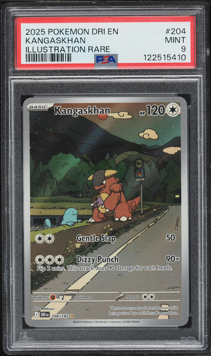 2025 Pokemon Scarlet & Violet Destined Rivals IR Kangaskhan #204 PSA 9 ...