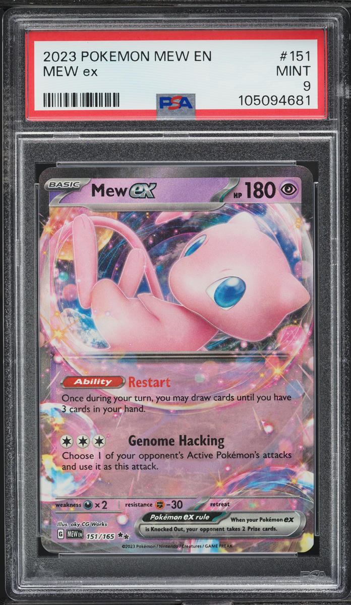 2023 Pokemon Scarlet & Violet 151 Holo Mew ex #151 PSA 9 MINT on ...