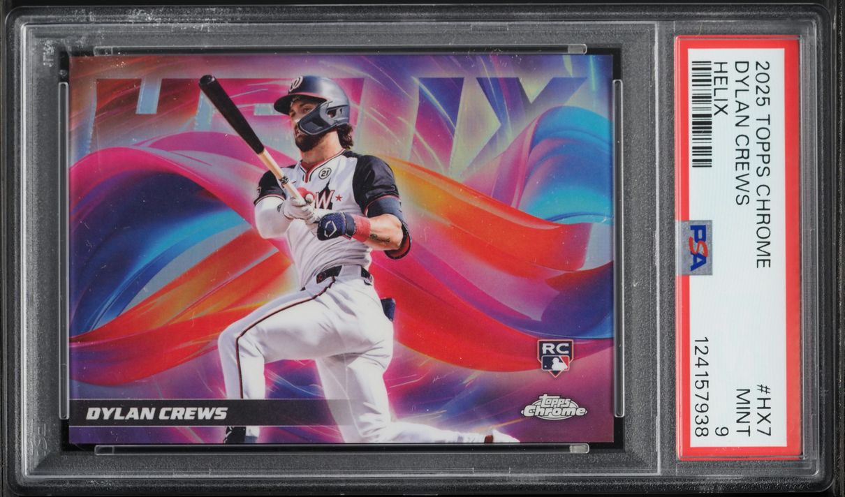 2025 Topps Chrome Helix Dylan Crews ROOKIE #HX7 PSA 9 MINT on Fanatics ...