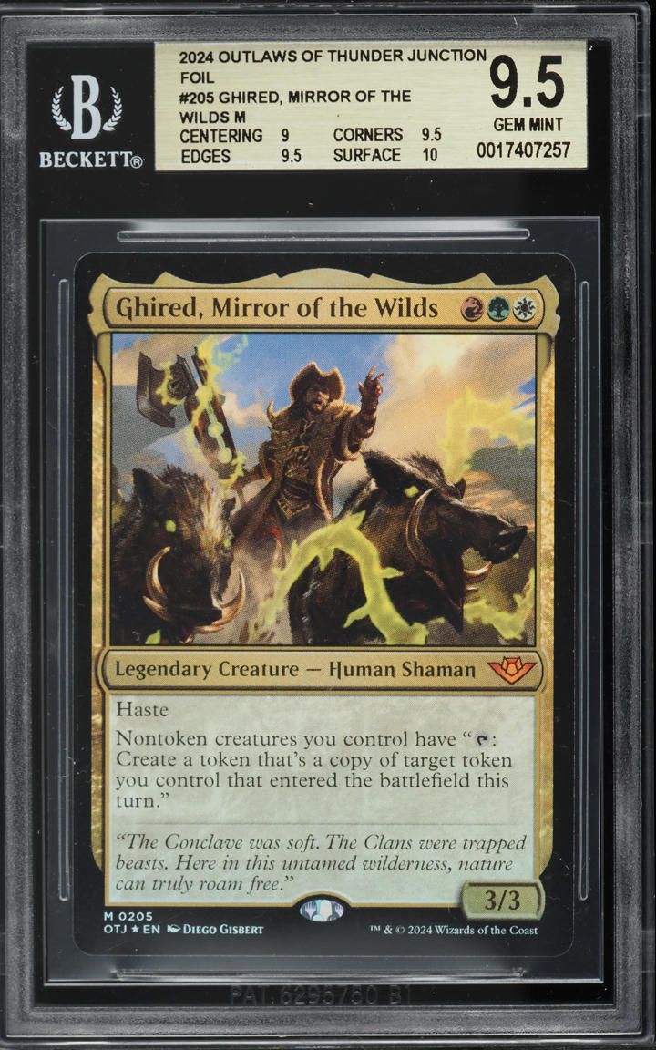 2024 Magic The Gathering Outlaws Of Thunder Ghired, Mirror Of the Wilds ...