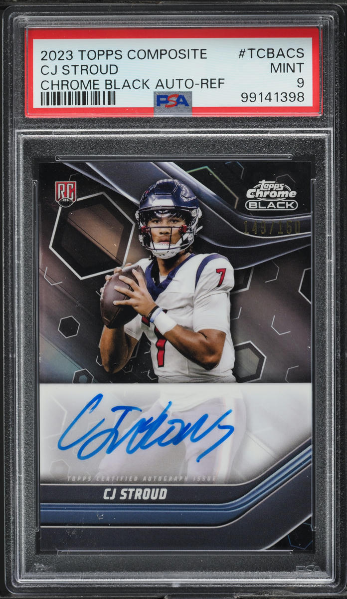 2023 Topps Composite Chrome Black Refractor CJ Stroud ROOKIE AUTO /150 ...
