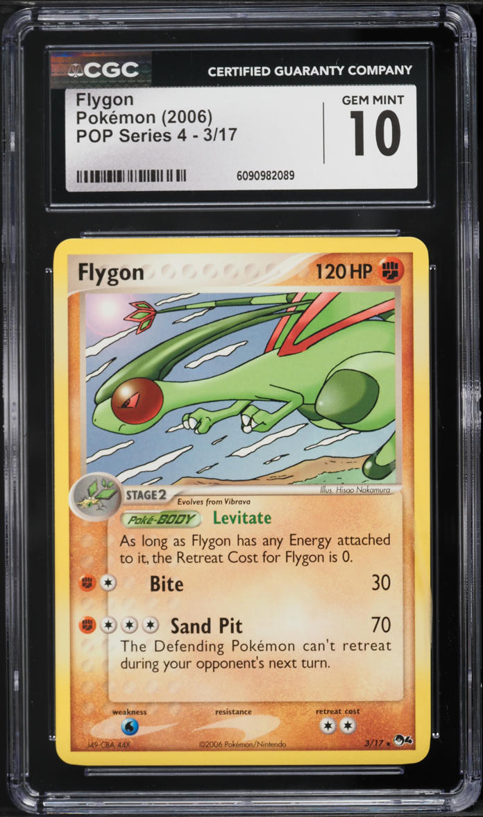 2006 Pokemon Pop Series 4 Flygon #3 CGC 10 GEM MINT on Fanatics Collect