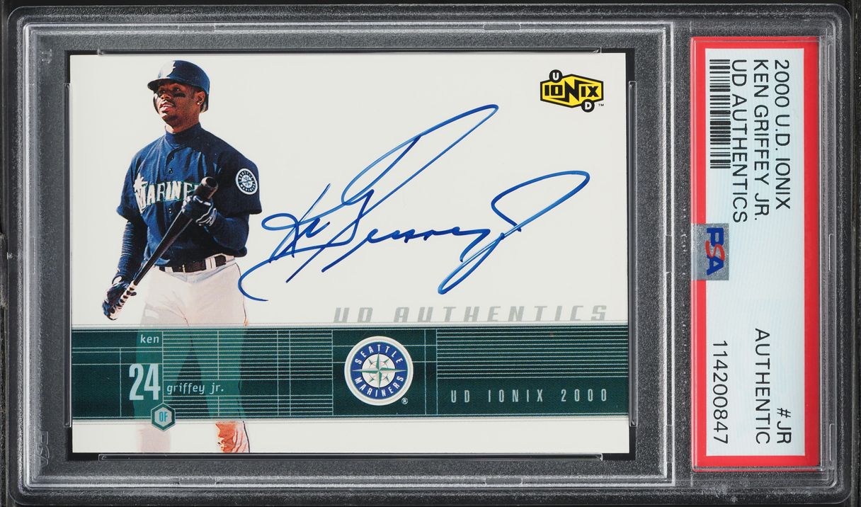 2000 Upper Deck Ionix Authentics Ken Griffey Jr. AUTO #JR PSA AUTH on ...