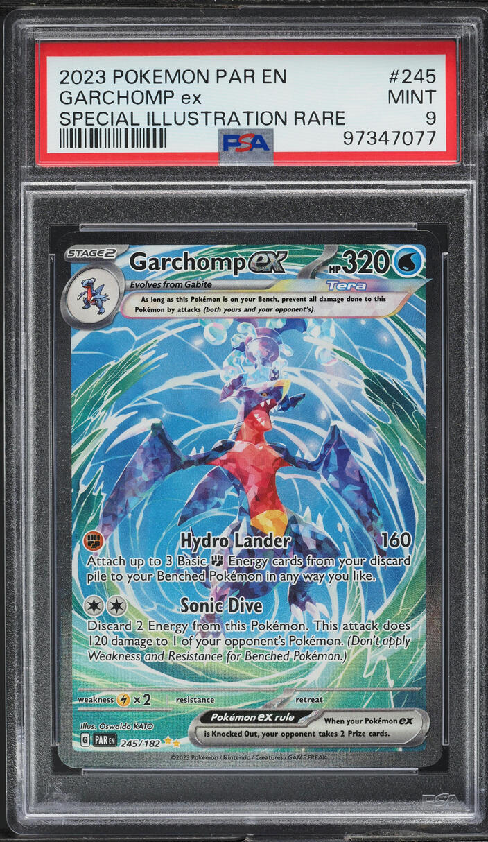 2023 Pokemon Scarlet & Violet Paradox Rift Art Rare Garchomp ex #245 ...