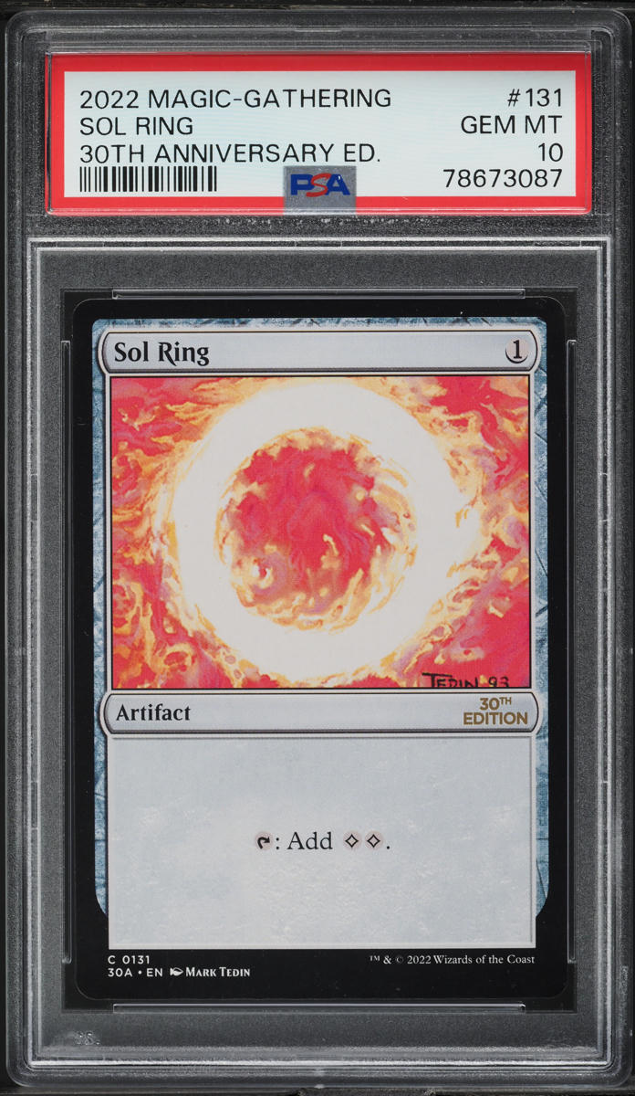 2022 Magic The Gathering MTG 30th Anniversary Edition Sol Ring #131 PSA 10 GEM on Fanatics Collect