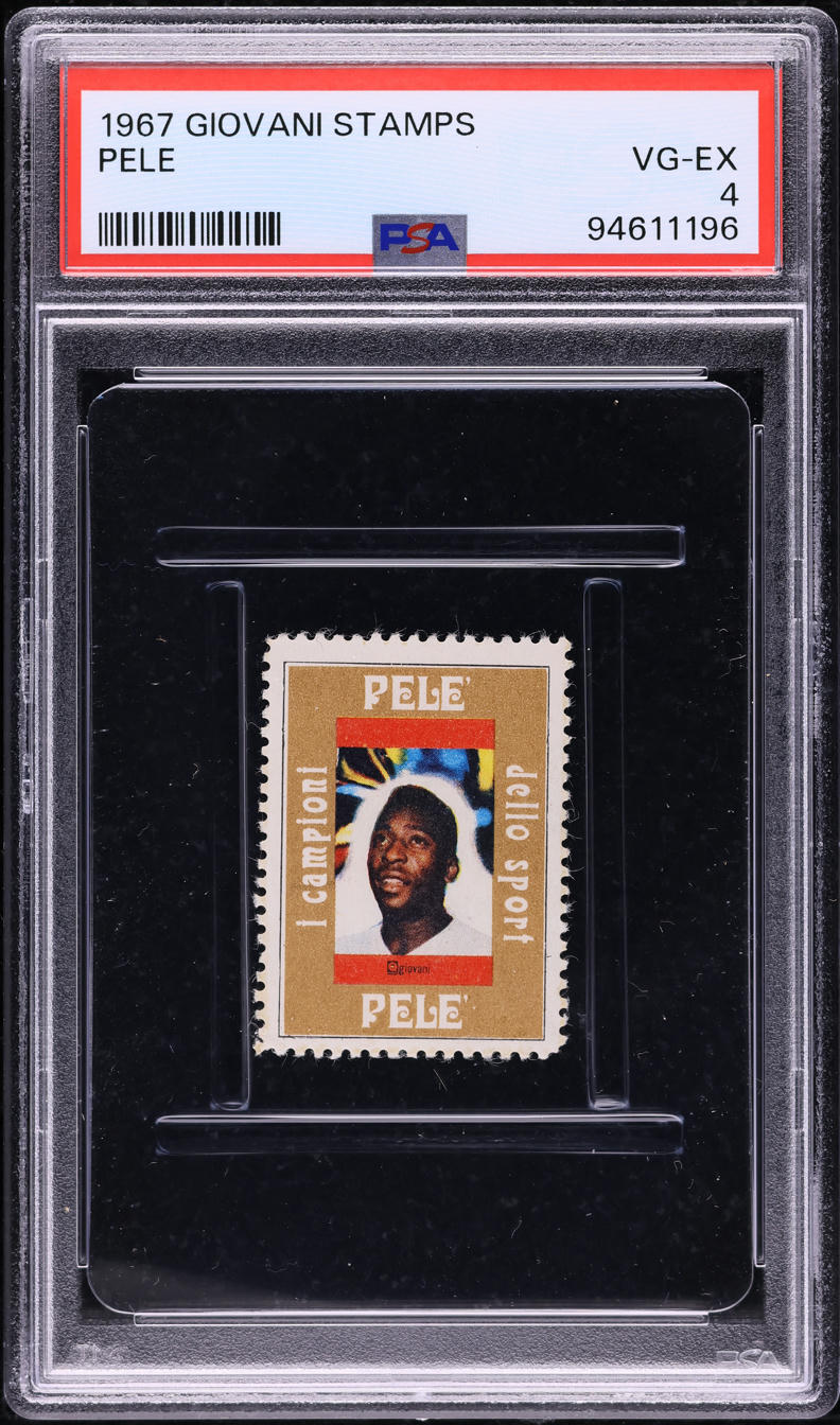 1967 Giovani Stamps Pele PSA 4 VGEX on Fanatics Collect