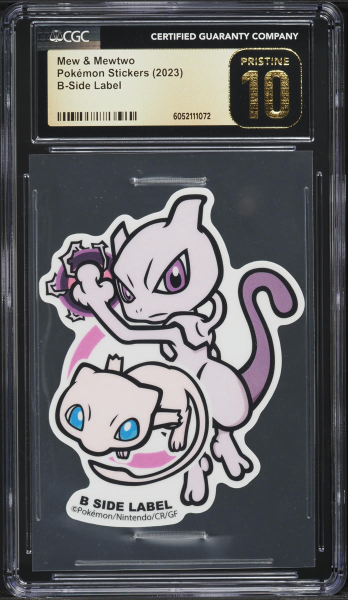 2023 Pokemon Japanese Stickers B-Side Label Mew & Mewtwo CGC 10 ...