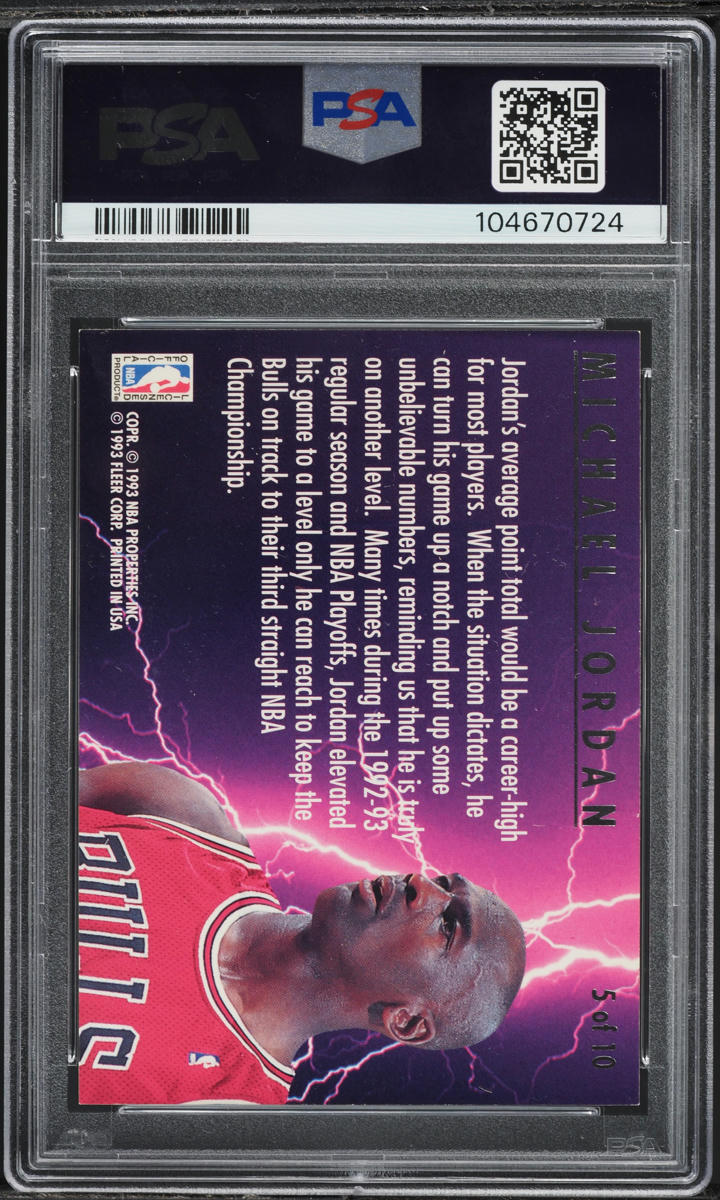 1993 Ultra Scoring Kings Michael Jordan #5 PSA 8 NM-MT on Fanatics Collect