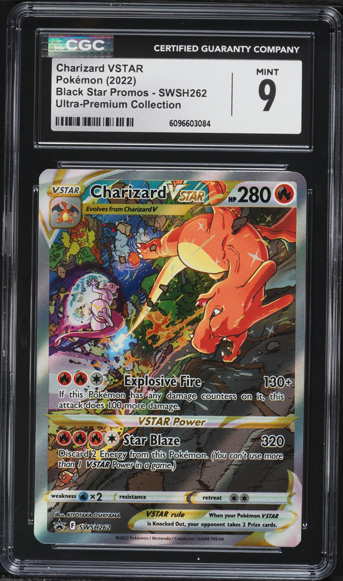 2022 Pokemon SWSH Black Star Promo Ultra Premium Full Art Charizard ...