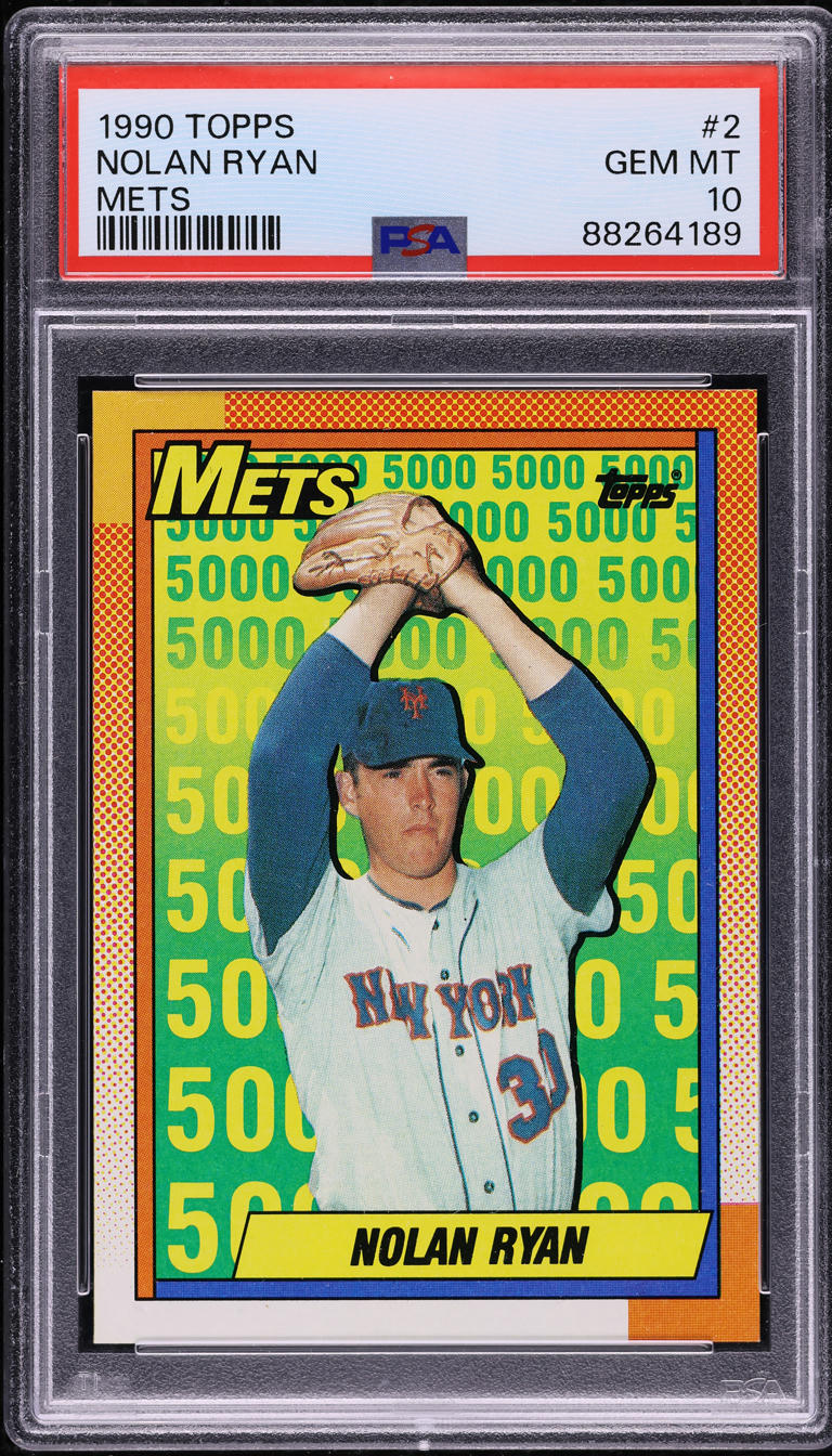 1990 Topps Mets Nolan Ryan #2 PSA 10 GEM MINT on Fanatics Collect