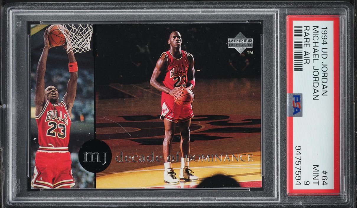 1994 Upper Deck MJ Rare Air Michael Jordan #64 PSA 9 MINT on Fanatics ...