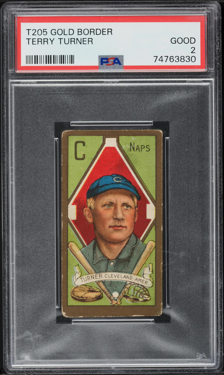 1911 T205 Gold Border Terry Turner PSA 2 GD on Fanatics Collect