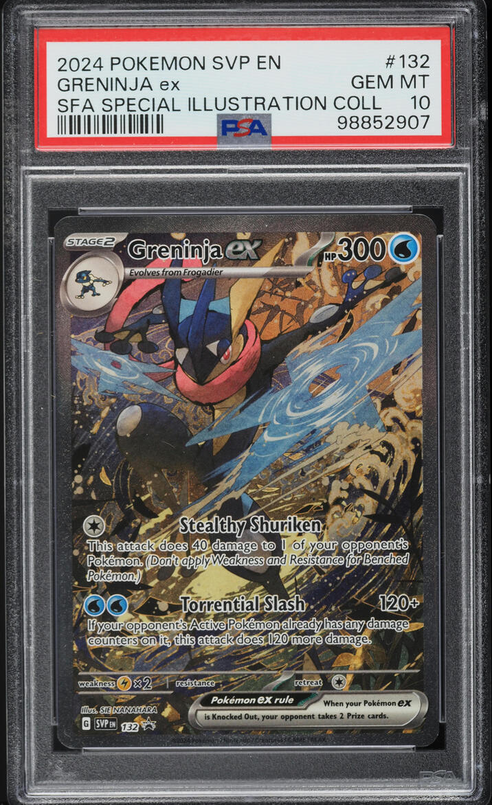2024 Pokemon SV Black Star Promo EX Special Illustration Greninja ex #132 PSA 10 on Fanatics Collect
